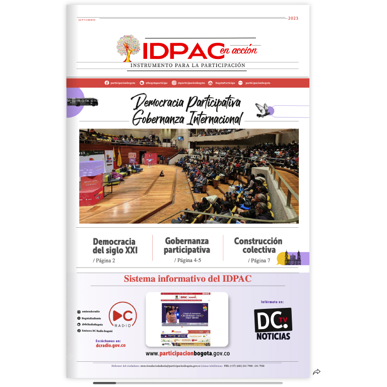 Periódicos IDPAC en Acción | Instituto Distrital de la Participación y Acción Comunal - IDPAC